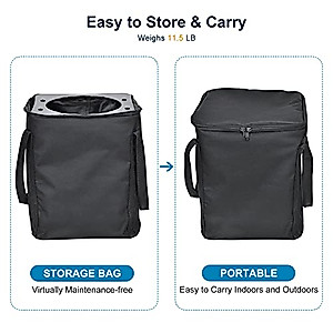 Kesfitt Firewood Splitter,Kindling Splitter with Storage Bag,Manual Wood Splitter,Safe Kindling Log Splitter Wedge,Heavy Duty Firewood Cutter for Fireplace Home Camping,12" x9.8"