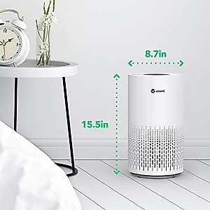 Vremi Premium True HEPA Air Purifier for Large Rooms - Removes 99.97% of Airborne Particles with H13, Activated Carbon and 3-Stage Filtration - Have A Great Air Day