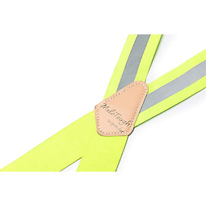 MELOTOUGH Reflective Safety Suspenders|Work Suspenders with Hi Viz Reflective Strip Hold Up Tool Belt Suspenders
