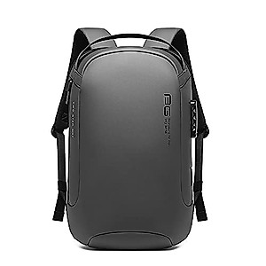 BANGE Travel Laptop Backpack Anti Theft Waterproof Durable Oxford 15.6 Inch Laptop Computer 23L Business Bag 0.85 KG Weight With USB Port For Men Women School College Gifts-Grey, Large (BG-7225)