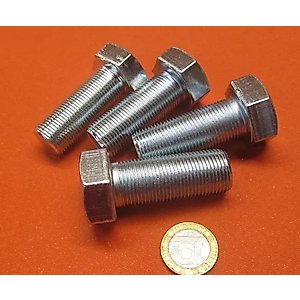 Class 8.8 Zinc Steel Bolts FT M20 x 1.5 mm x 50 mm Long 4 pcs