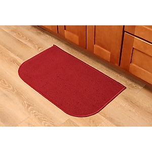 Arkwright SC Jakarta Small Kitchen Rug Mat - Non Skid Latex Backing Floor Rugs for Home, Kitchen, Outdoor (20x30 in, Red)