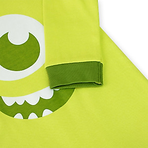 Disney Monsters Inc Baby Onesie With Hat| Mike Wazowski Baby Halloween Costume | Monsters Inc Baby Footed Pajamas and Hat | Green 6-9M
