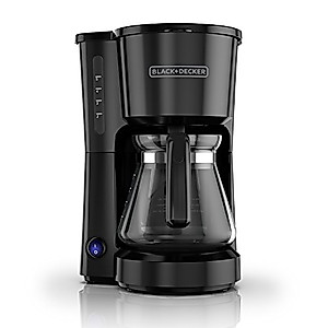 BLACK+DECKER CM0700B 5-Cup Coffee Maker, Compact Design