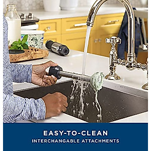 GE Immersion Blender | Handheld Blender for Shakes, Smoothies, Baby Food, Soups & More | 2-Speed Functionality | Easy Clean Kitchen Essentials | 500 Watts | Stainless Steel