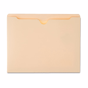 Amazon Basics File Folders Jacket, Reinforced Straight-Cut Tab, 2 Inch Expansion, Letter Size, Manila, 50-Pack - AMZ601