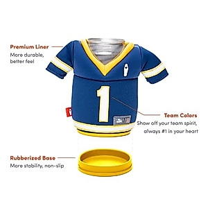 Puffin The Gridiron Beverage Jersey, Insulated Can Cooler, Tangerine/Sandy White