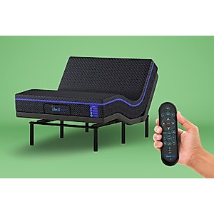 iDealBed G4 Nova Luxury Memory Foam Mattress + 4i Custom Adjustable Bed, Pressure Relief Support, Cooling Temp Regulation, Advanced Silent Operation, Massage (Nova Firm, Split Queen)
