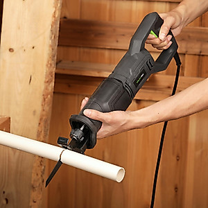 GALAX PRO 120V Reciprocating Saw, 6.0 Amp Variable Speed Corded Reciprocating Saw with 4/5" Stroke Length, 0-3000SPM and 6" Max for Wood, Metal, PVC Pipe Cutting