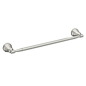Moen MY0324BN Halle 24-inch Single -Towel Bar, Brushed Nickel