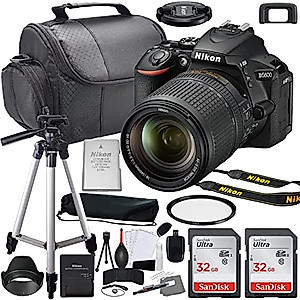 Nikon D5600 DSLR Camera with 18-140mm VR Lens Bundle (1577) + Accessory Kit Including 64GB Memory, UV Filter, Camera Case & More (Renewed)