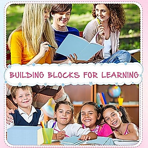 Handepo 100 Pack A5 Kraft Notebooks Ruled Lined Journals Notebooks Soft Cover Kraft Composition Notepad Travel Diary Journals Memo for Girls, Students, Office, School Supplies (Blue)