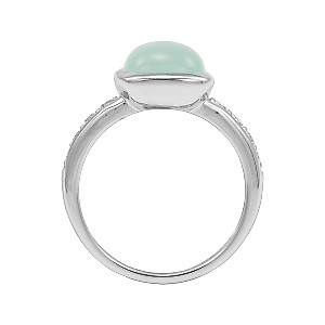 Silpada 'Double Take' Chalcedony Ring in Sterling Silver, Size 9, Size 9