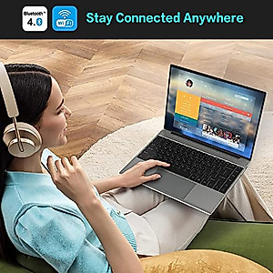 XOPPOX 13.5’’ Laptop Computer, Newest UHD 3000 x 2000 Clear Screen PC Laptops, Windows 10 Home with Intel Celeron N4020 Dual Core 8GB RAM 128GB SSD for Students School Office, Gray