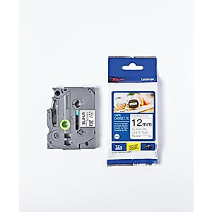 Brother TZe-231S Labelling Tape Cassette, Black on White, 12 mm (W) x 4M (L), Laminated, Brother Genuine Supplies