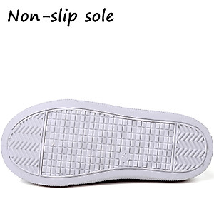 Boy's Girl's Toddlers Canvas Sneakers Slip-On Lightweight Kids Lace up White Sneakers Casual Skin-Friendly Walking Running Shoes Big Kids 1