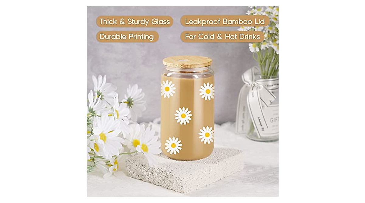 GSPY Daisy Aesthetic Cup - Perfect Gift for Coffee Lovers