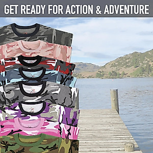 Rothco Kids Camo T-Shirt - Stylish Comfort for Little Explorers, Pink Camo - M