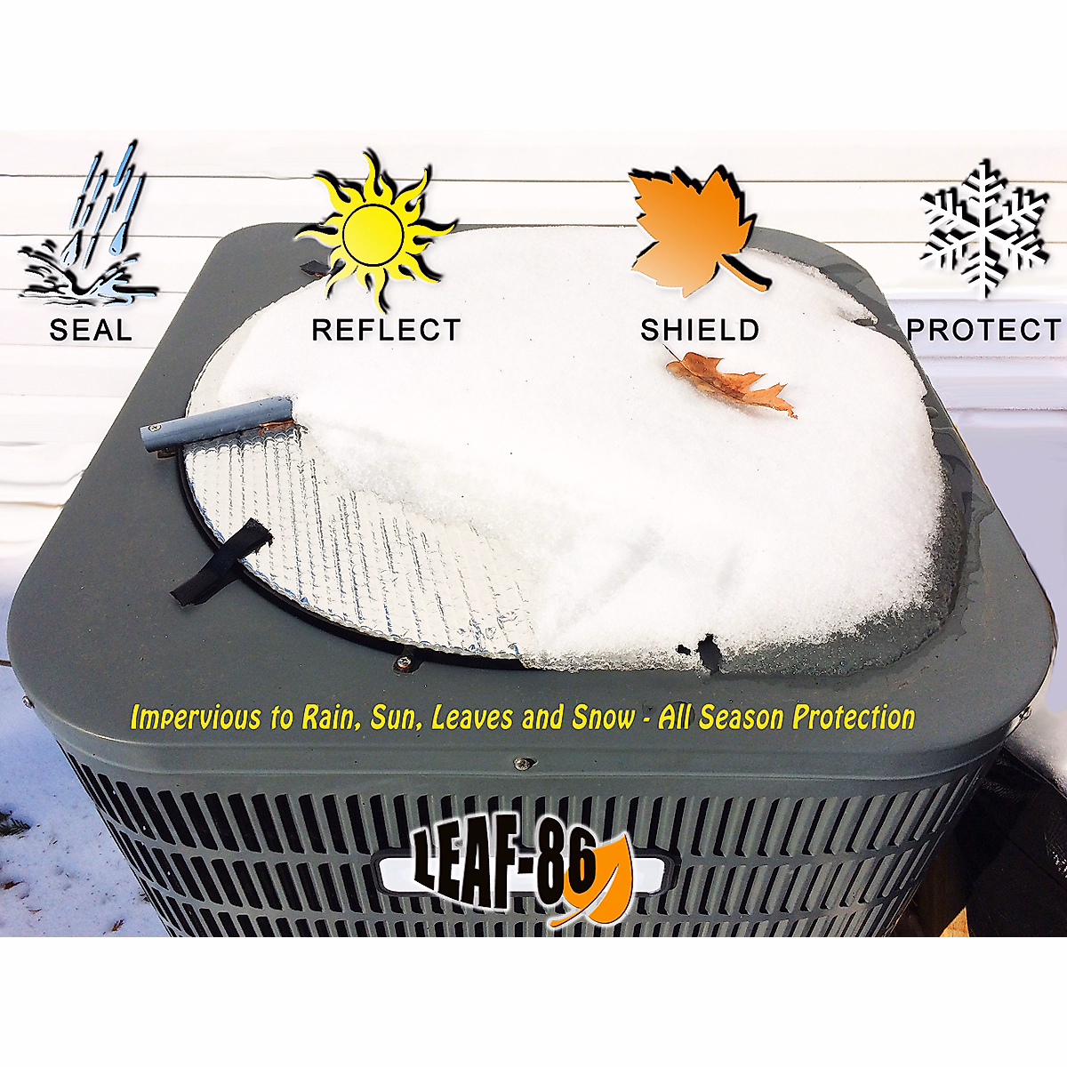 AC Guard All Season LEAF-86 -AIR Conditioner Cover 24" for Outside
