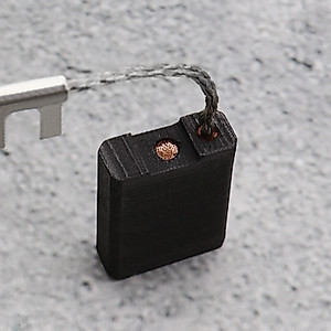 Micro Traders 2 Pairs of Angle Grinder Carbon Brushes 22x16x6.3mm 1607014103 Compatible with Bosch Winkelschleifer PWS1800 Power Tool Replacement Accessories