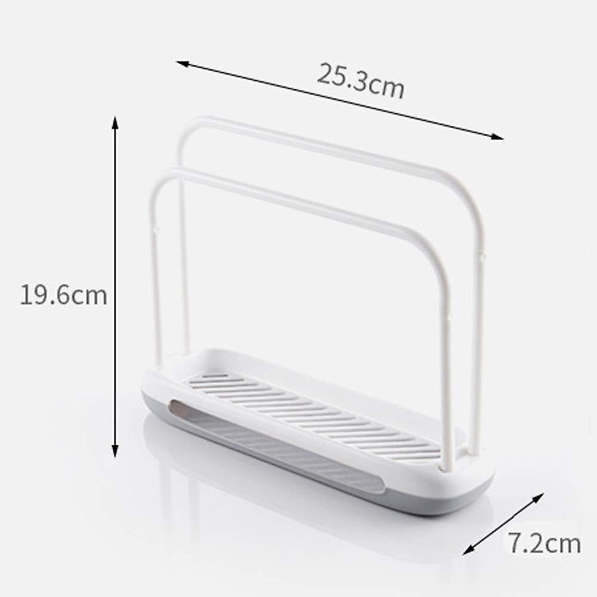 Kakalote Dishcloth Holder Rack,Detachable Towel Storage Rack,Removable Dishcloth and Sponge Drying Rack for Kitchen, Sink and Bathroom(Grey)