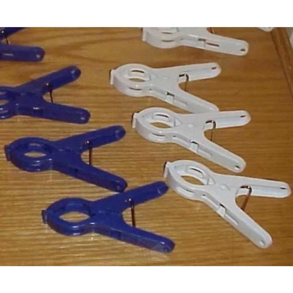 Clothes Pins Jumbo Plastic Clothespins Huge 4 1/3" Holds Heavy Laundry - 6 Pack