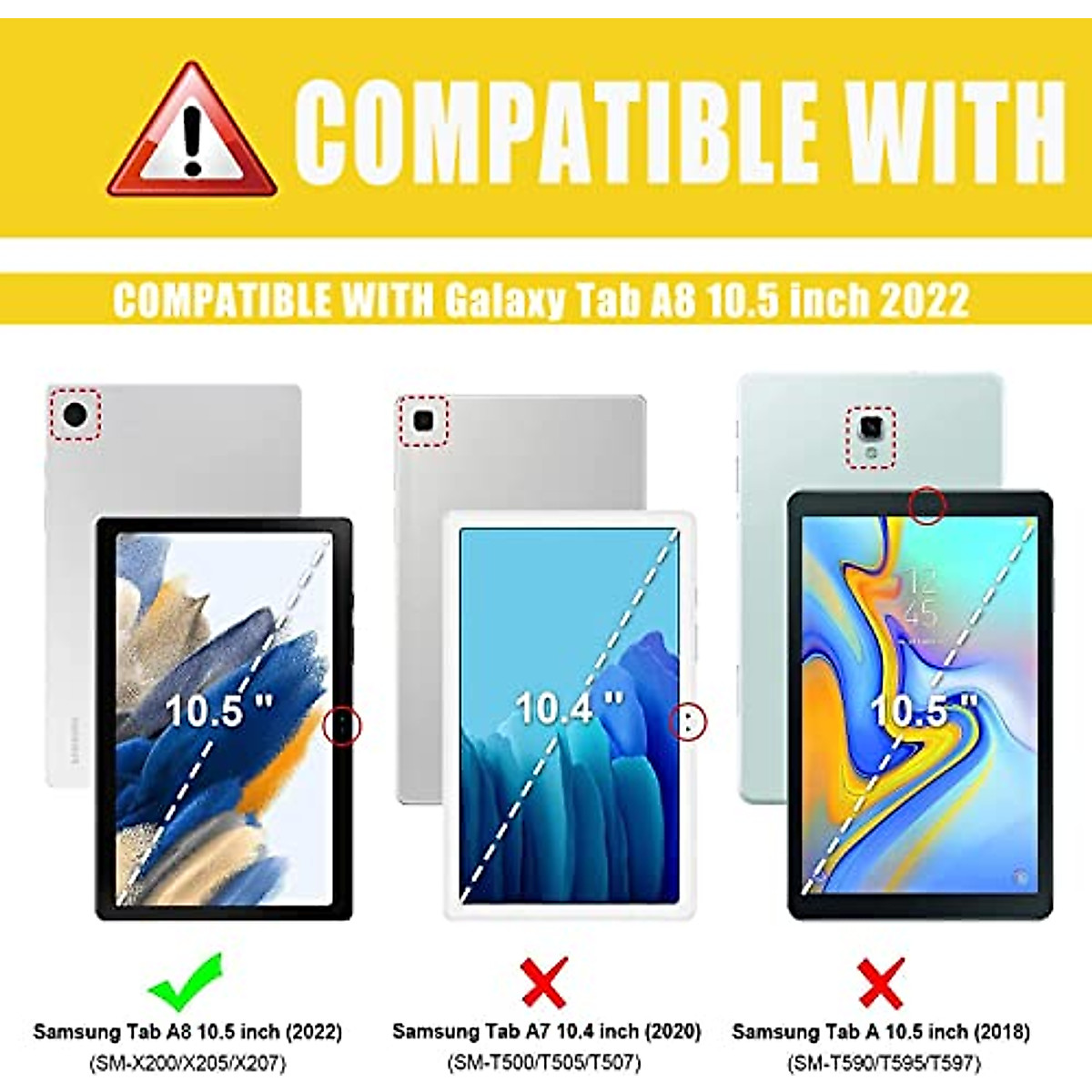 Case for Samsung Galaxy Tab A8 10.5 Fit 2022 Samsung A8 Android Tablet Cover 10.5 Inch Samsung Galaxy Tab A8 Case Space Globe Cat Slim Protective Smart Hard Shell Cover for SM-X200 X205 X207