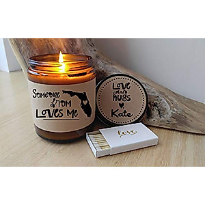 Florida Love Someone from Florida Loves Me Long Distance Gift LDR Gift Someone In Florida Loves Me Heart in Florida Gators Florida State