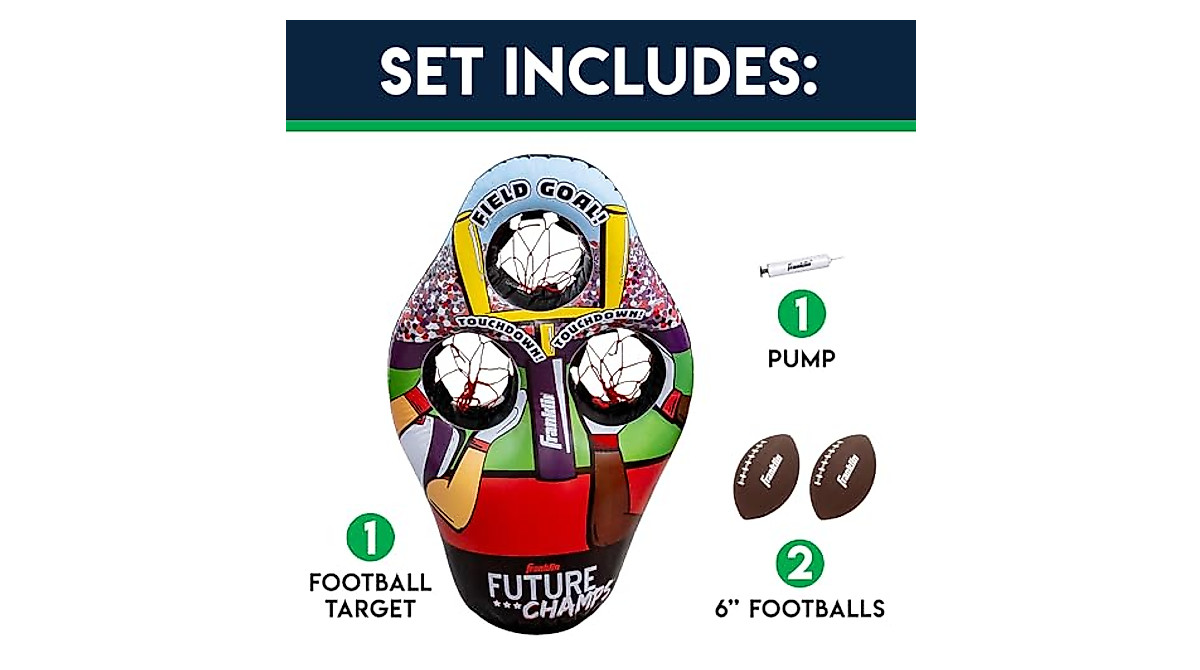 Franklin Sports Kids Football Target Toss Game - Fun & Portable