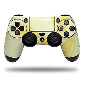 WraptorSkinz Vinyl Decal Skin Compatible with Sony PS4 Controller PlayStation 4 Original Slim and Pro Lemons Yellow (Controller NOT Included)