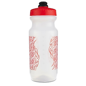Peakline Sports - 2nd Gen Big Mouth Bike Water Bottle (21 oz) by Specialized Bikes (2-Pack) (Clear / Red)