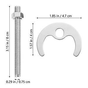 DOITOOL Faucet Fixing Bracket 1 Set Faucet Mounting Nut and Washer Faucet Lock Nut Faucet Mounting Kit Stainless Steel Kitchen Faucet Fastener Accessories for Kitchen Tap Sink Replacement Repair