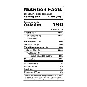 Member's Mark The Better Nut Bar, Dark Chocolate & Sea Salt, 1.4 Oz (24 Count)