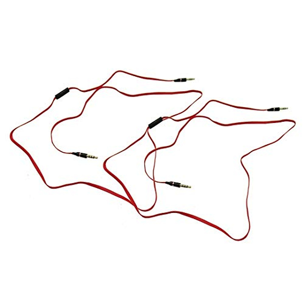 Performance 3.5MM Red Aux Cable Cord with in Line MIC for Skullcandy Crusher Headphones