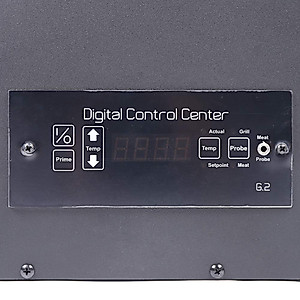 Pellet Smoker Hopper Assembly Kit, Intelligent Digital Temperature Controller Electric Wood Pellet Smoker Grill Part for Grill, Smoke, Bake, Roast, Braise, and BBQ (Touch Button)