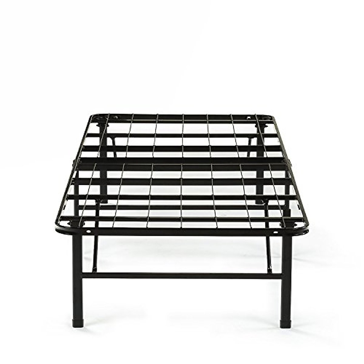 Zinus SmartBase Zero Assembly 14 Inch Bed Frame / Mattress Foundation (No Box Spring Needed) - Narrow Twin & Memory Foam 5 Inch Cot Size / Narrow Twin Mattress