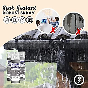 Leak Stopper Sealant Spray, Clear Leak Sealer Spray,Water-proof Repair Sealant Spray,Ideal for Drain & Plastic Pipe Leaks & Cracks,Instant Repair & Long Lasting Protection,Interior & Exterior Use 30ML