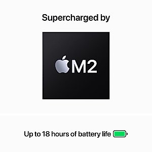 Apple MacBook Air 15.3" with Liquid Retina Display, M2 Chip with 8-Core CPU and 10-Core GPU, 24GB Memory, 2TB SSD, 35W Dual USB-C Power Adapter, Midnight, Mid 2023