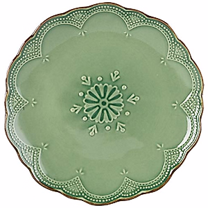 Pfaltzgraff French Lace Dinnerware Set, 16 Piece, Green