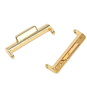 Watch Band Connector, Firm Connection 22mm Perfect Fit Pretty Watch Strap Connector Part for Replacement (Gold)