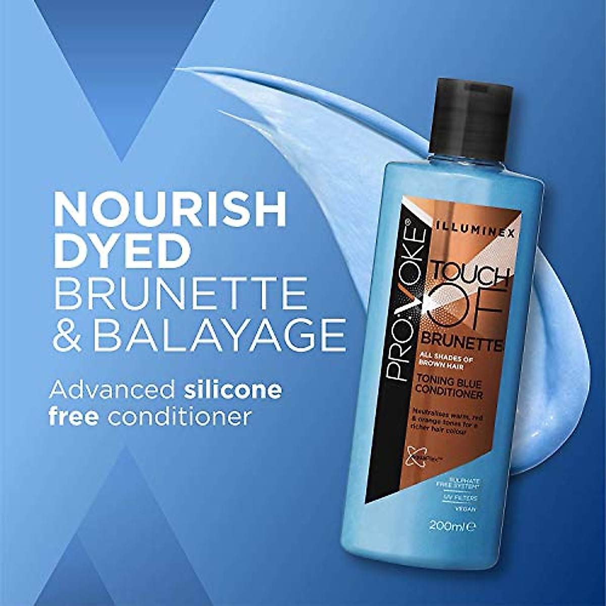 PROVOKE Blue Conditioner – Hydrating Blue Hair Mask for Brassiness Brown Hair