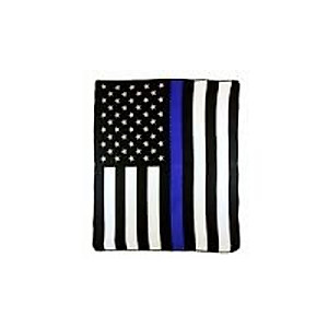 Infinity Republic - Thin Blue Line Soft Fleece Throw Blanket - 50x60 Perfect for Living Rooms, bedrooms, Kids' Rooms, Outdoors!