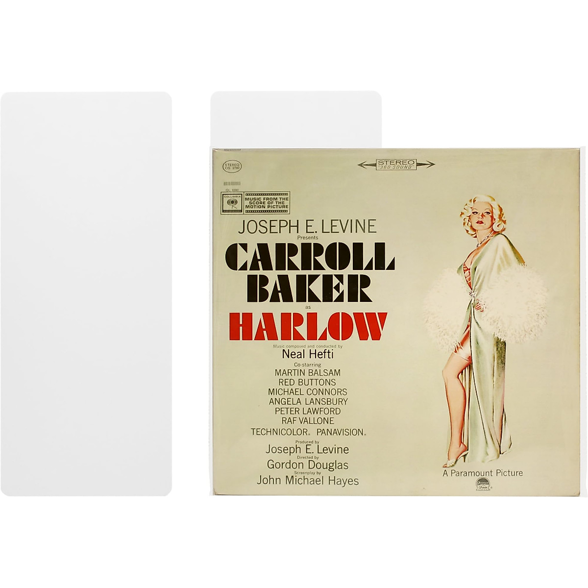 (30) 12" Record Divider Cards - FULL CUT NARROW- White, Heavy Duty 40mil - 6" x 14 1/4" - #12NS14NWH40