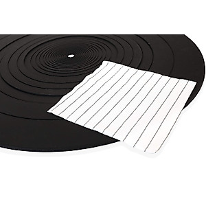 Tamwell Turntable Mat for Audiophile and DJs Slip Mat 12 Inch Silicone Universal Turntable Platter Mat with Antistatic Cloth