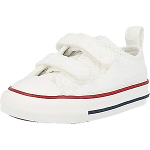 Converse Chuck Taylor All Star 2V Ox White/Navy Canvas 5 US Infant