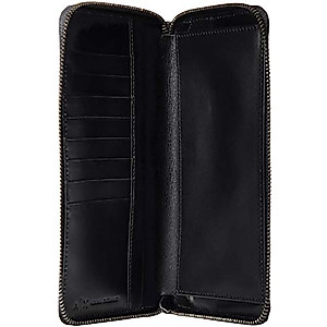 Armani Exchange Men's Rounded Zip Wallet, nero/black, UNI