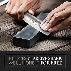 Best Straight Edge Razor - Shave Ready Straight Razor, Stainless Steel + Redwood Straight Razor for Men, Barber Approved Straight Razor, Mens Straight Razor, Leather Case, Close Shave, Great Gift