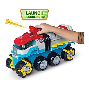Paw Patrol, Dino Rescue Dino Patroller Motorized Team Vehicle with Exclusive Chase and T. Rex Toy Figures