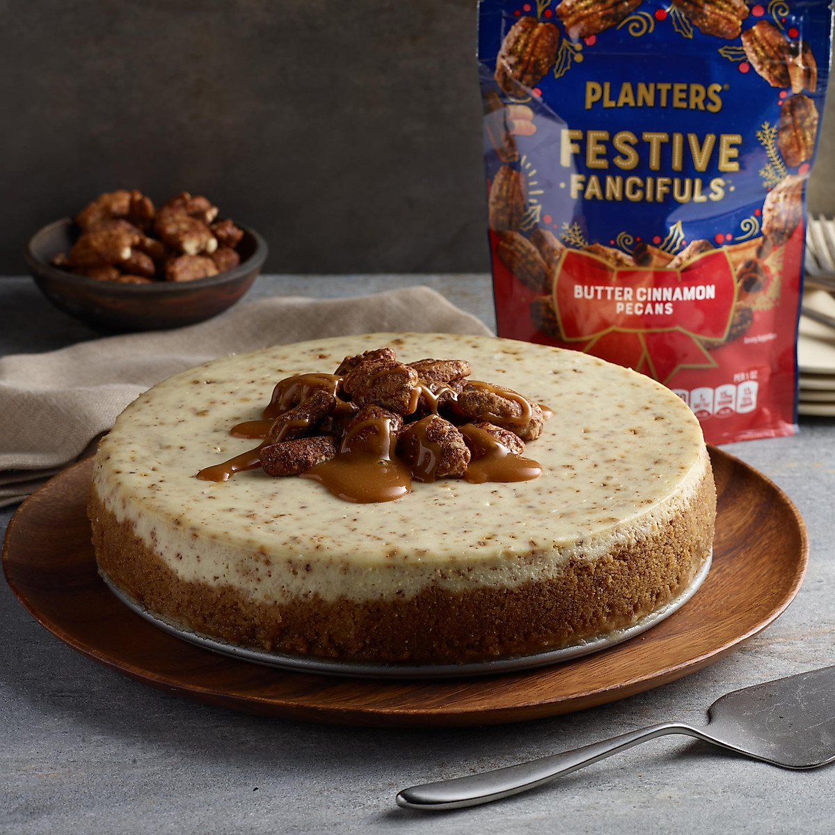 Planters Limited Edition Kettle Cooked Butter Cinnamon Pecans, 5.5 oz Bag