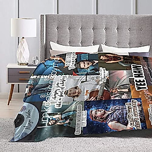 Air Conditioning Blanket Singer Blanket Ultra-Soft Blanket Portable Throw Blanket for Living Room Couch Sofa Car 50"X40"